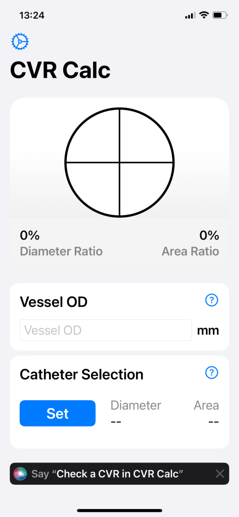 CVR Calc – Vascular Access – an evidence-based approach
